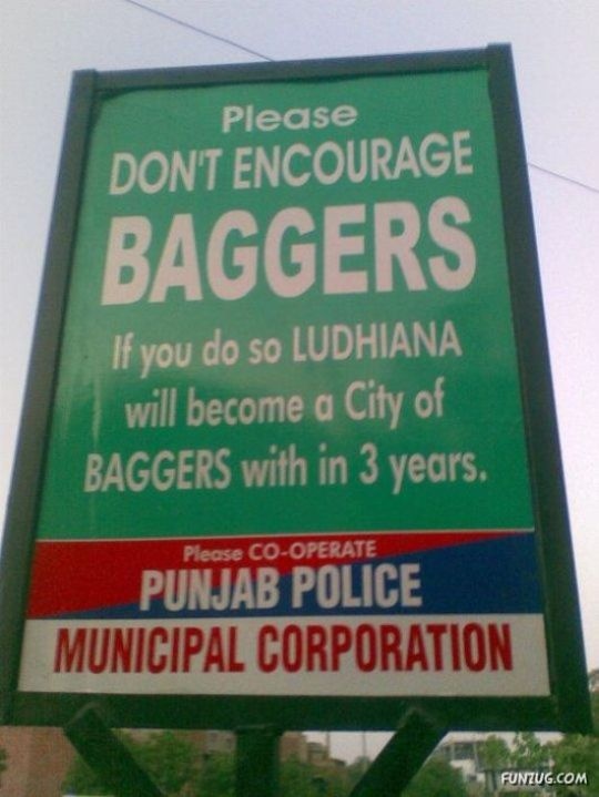 Funny Indian Signs in English