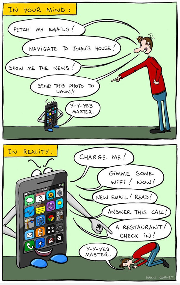 19 Cartoons That Perfectly Depict How Smart Devices Are Taking Over Our ...