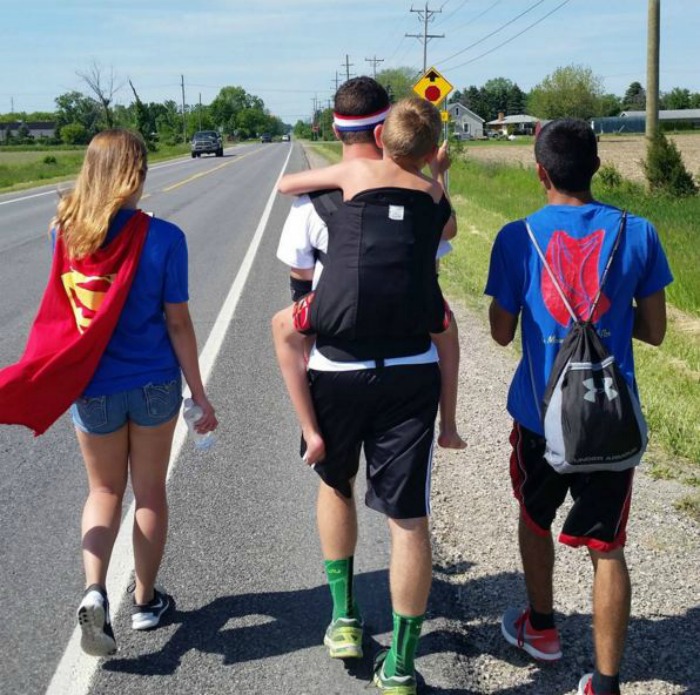 This Teen Walked 180 Kms With His Brother On Back To Spread Awareness ...