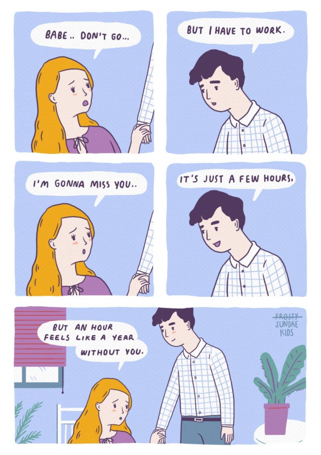 10 Adorable, Completely Relatable Illustrations About People In Love