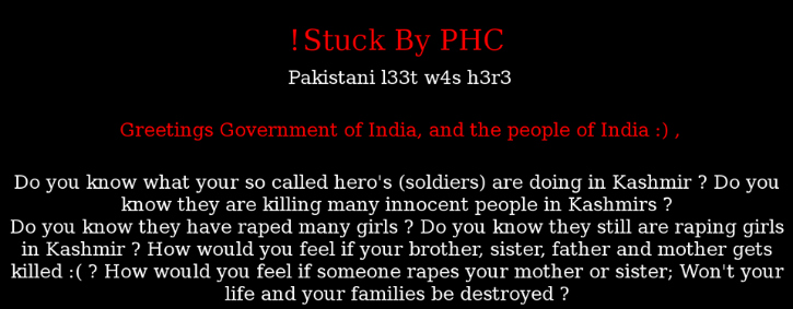 A Pakistani Group Hacked Into 10 Indian University Websites As Revenge ...