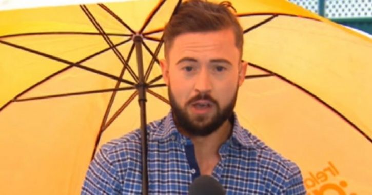 Weatherman 'Blown Away' While He Was Speaking On A Live Broadcast