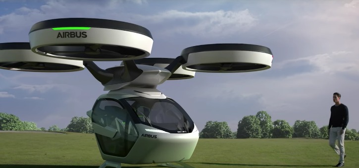 Airbus Reveals Its Flying Drone Car Concept At Geneva Motor Show And It ...
