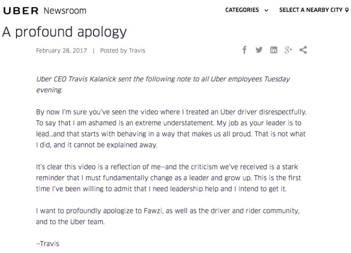 Uber CEO Caught Having A Heated Argument With A Cabbie Over Dropping Fares