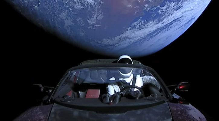 SpaceX Launched A Tesla Roadster Towards Mars, But Sadly It Won't Go ...