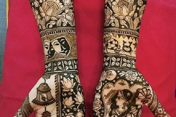 Masaan Actress Shweta Tripathi's Bridal Mehendi Depicts Her Love Story ... Masaan Actress Shweta Tripathi's Bridal Mehendi Depicts Her Love Story ...