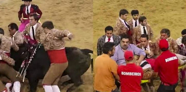 Angry Bull Gets Its Revenge, Tramples Six Bullfighters With Relative Ease