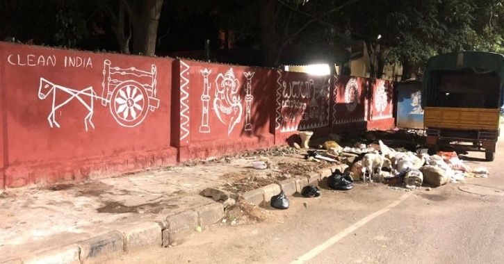 This Picture Of 'Clean India' Slogan Next To A Heap Of Garbage Exposes ...