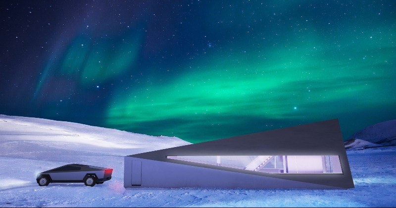 Cybertruck Gets An Edgy Garage Aptly Named Cybunker