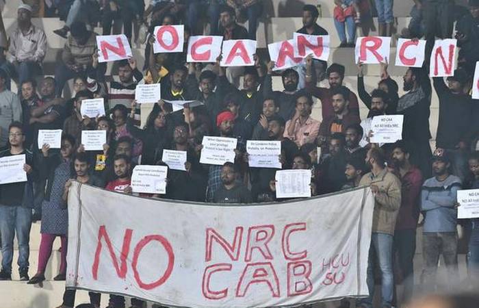 Protests Against CAA, NRC Reach Indian Super League Game In Hyderabad