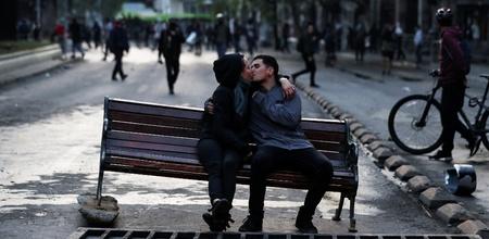 Love: Couples Kissing In The Middle Of Protests Around The World