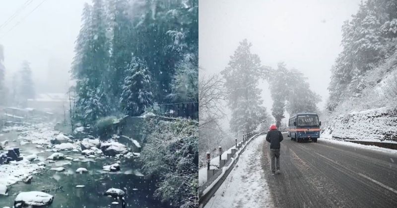 Shimla, Manali Is Wrapped In Snow & The Scenes Are Breathtaking