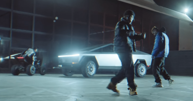 Tesla Cybertruck, ATV Featured In A Rap Video By Travis Scott And It's ...