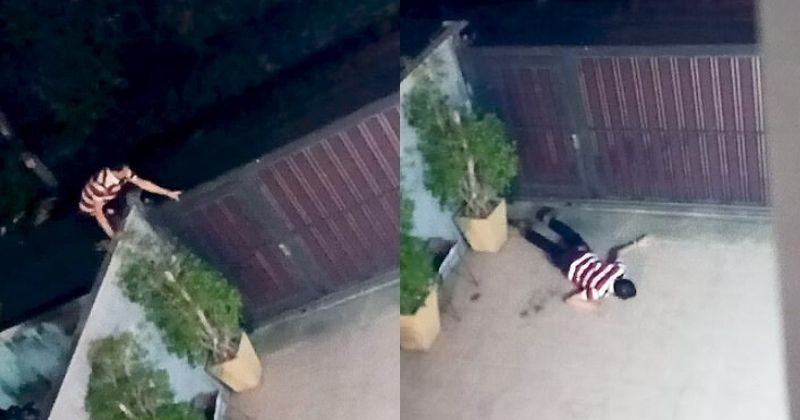 Epic fail: Burglar Falls Face Down On Ground While Trying To Break Into ...