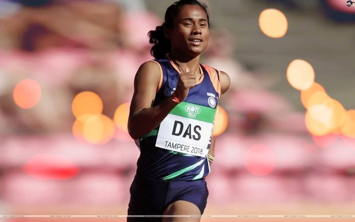 Hima Das:Hima Das Keeps India's Flag Flying High, Wins 200m Gold At ...