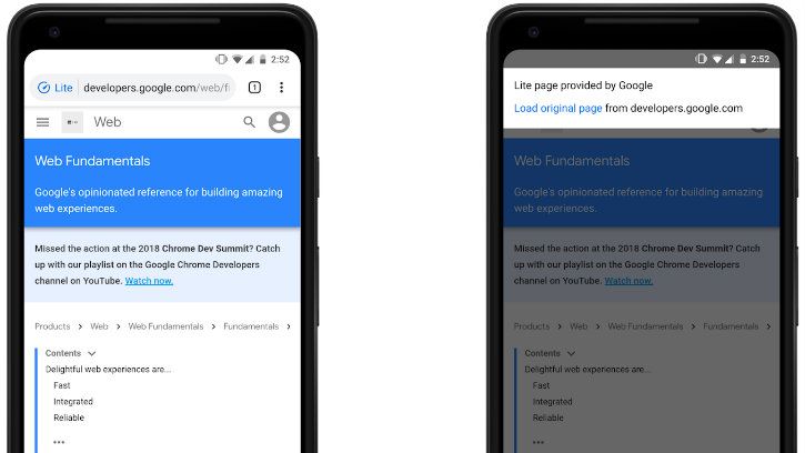 Google Chrome Launches Lite Pages For Faster Website Loading Even On 2G ...