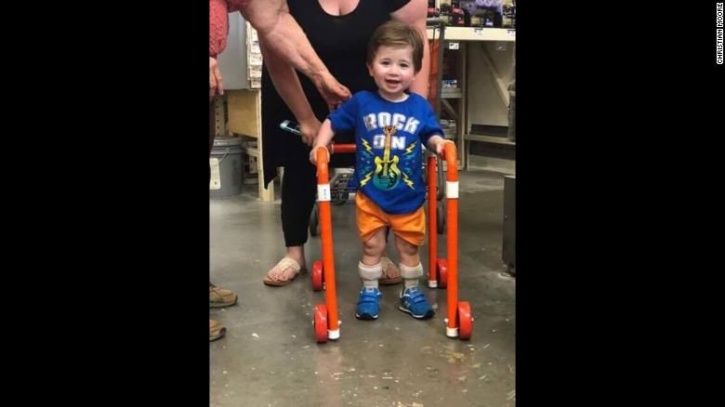 Store Employees Build Walker With PVC Pipes To Help 2-YO Walk Properly ...