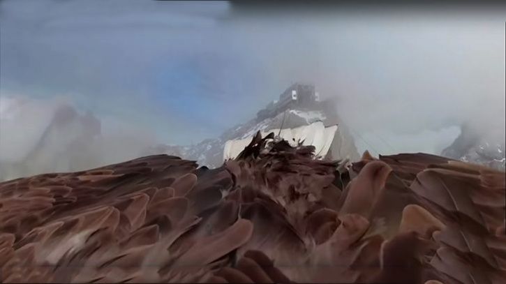 Eagle Equipped With 360-Degree-View Camera Flies Over Glaciers And ...