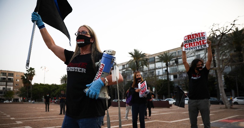 World’s First Protest Observing Social Distancing