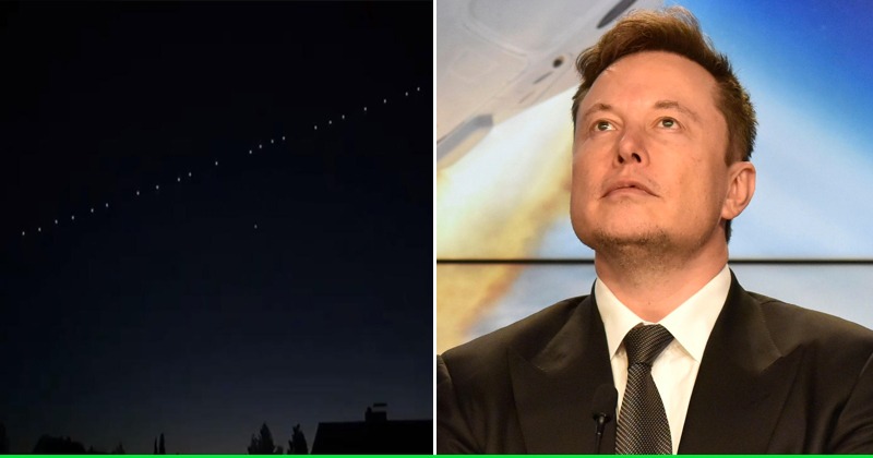 Elon Musk's SpaceX StarLink Internet Satellites Visible As ...