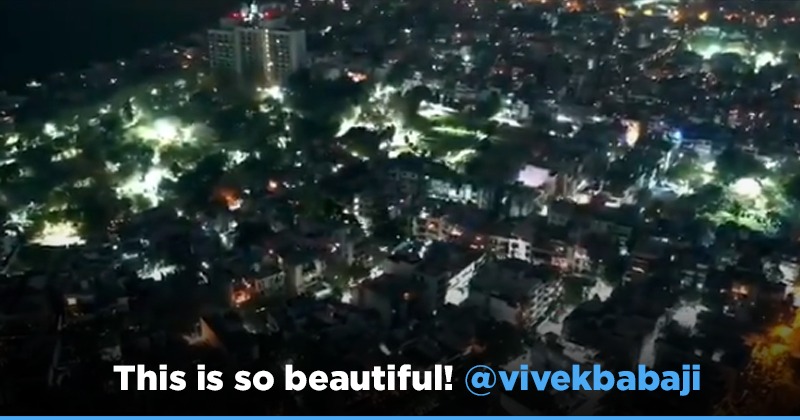 Aerial View Of Delhi During PM Modi's Candle-Lighting Initiative Is ...