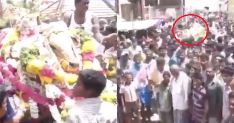 Hundreds Collect For Funeral Of A Bull In Tamil Nadu