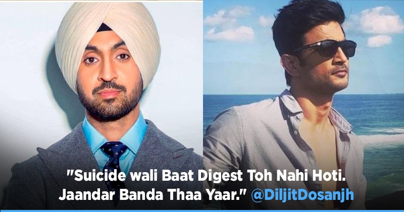 ‘suicide Waali Baat Digest Nahi Hoti Diljit Dosanjh On Sushant Singh