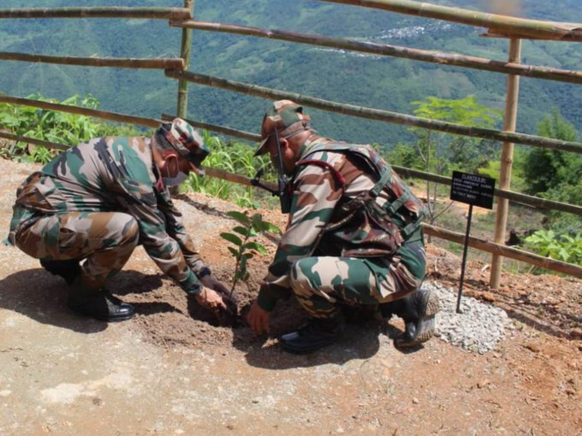 Assam Rifles Build Agro Farming Shed, Also Restore Road That Was Badly ...
