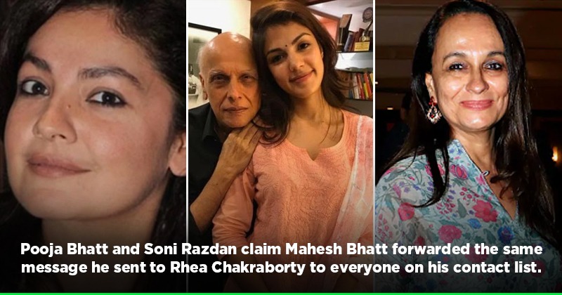 Soni Razdan And Pooja Bhatt Defend Mahesh Bhatt After His Chats With ...