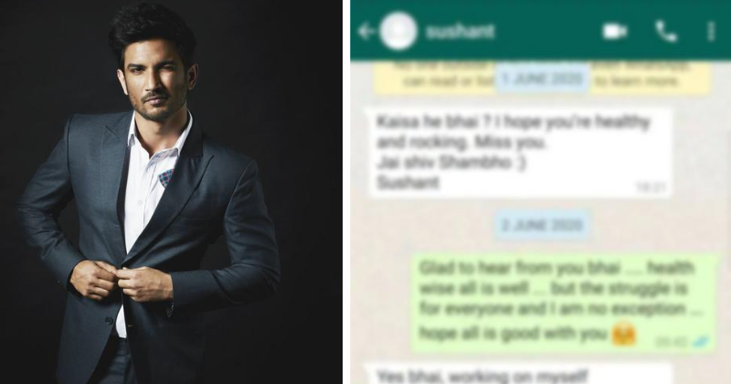 Sushant Singh Rajput's Whatsapp Chat With Friend Shows He Was Positive ...