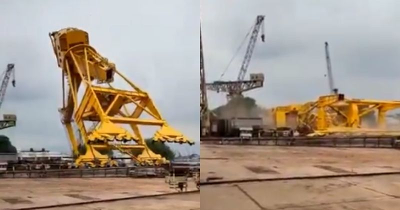 Shipyard Crane Collapse Visakhapatnam