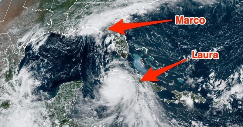 Storm Marco And Laura Predicted To Hit Gulf Coast
