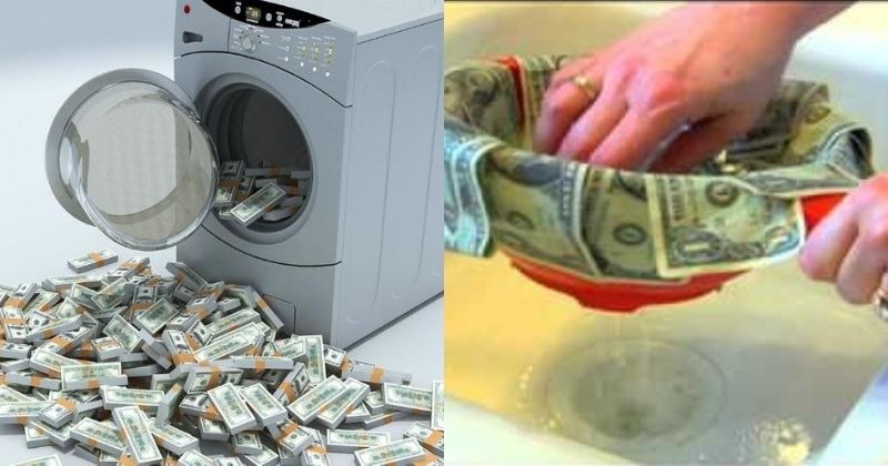 Man 'Washes' Cash Notes In Washing Machine