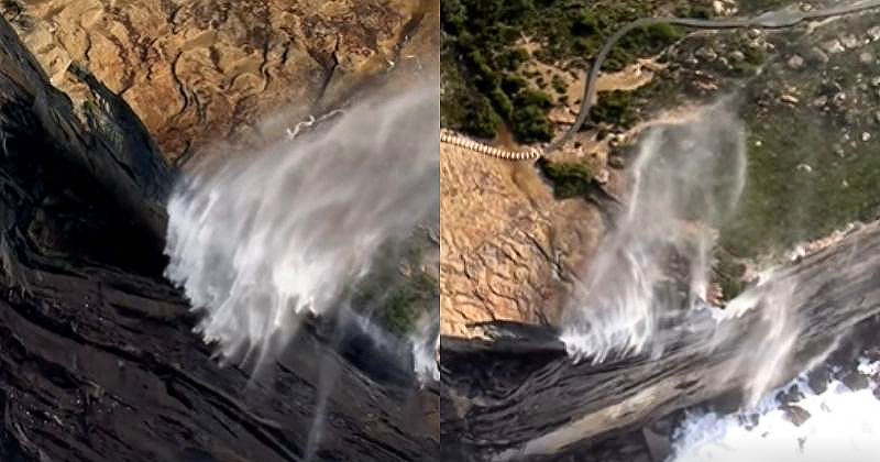 Reverse Waterfalls Seen In Sydney