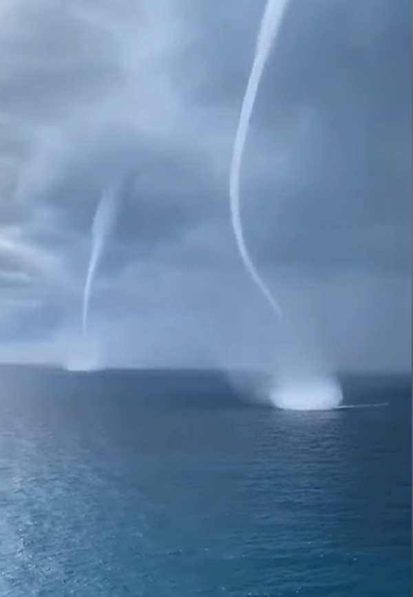 Waterspouts Spotted In Louisiana, US