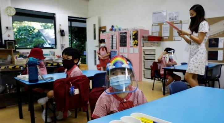 Future Classrooms To Have Desks With Mask And Fresh Oxygen For Each Student