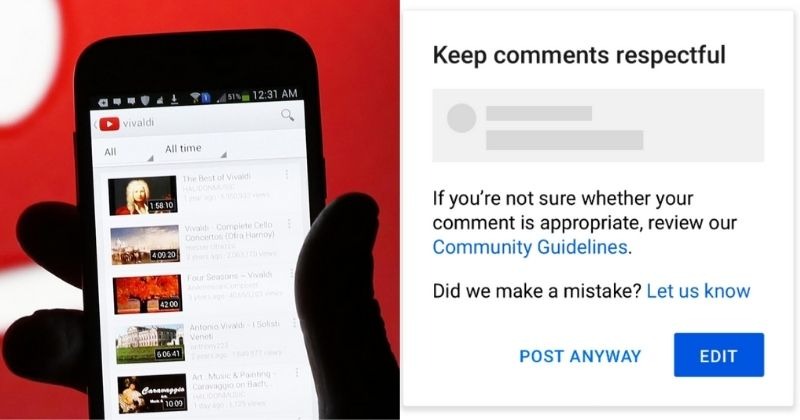 YouTube Will Now Warn And Ask You To Reconsider Posting Mean Comments ...