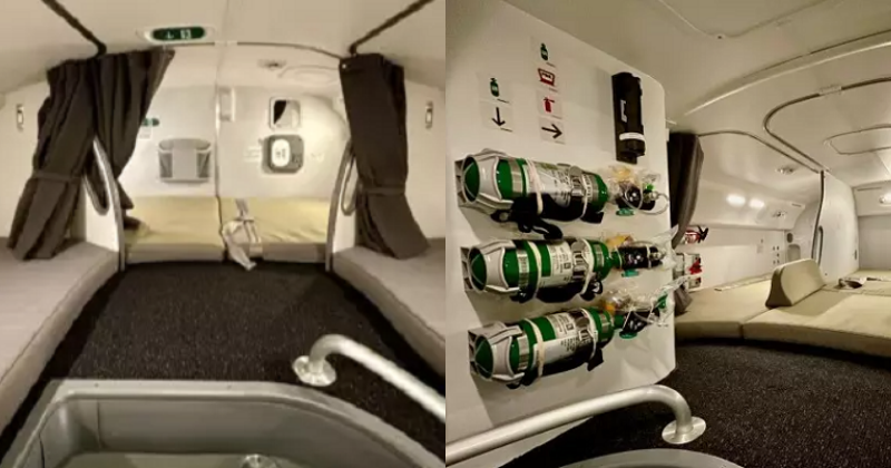 Resting Space Cabin Crew Uses To Relax During Long Flights