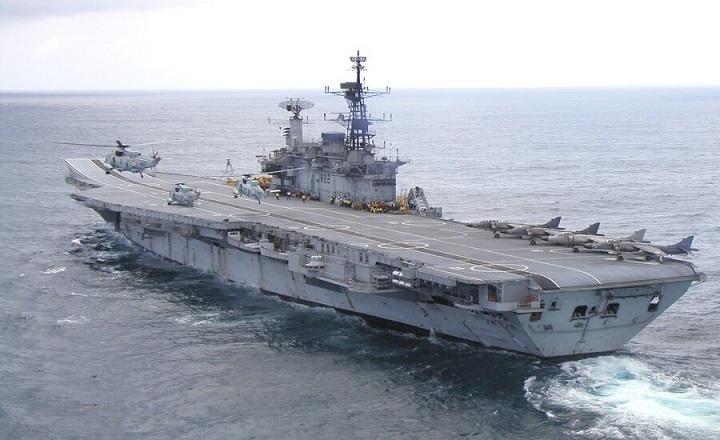 INS Viraat Partially Dismantled