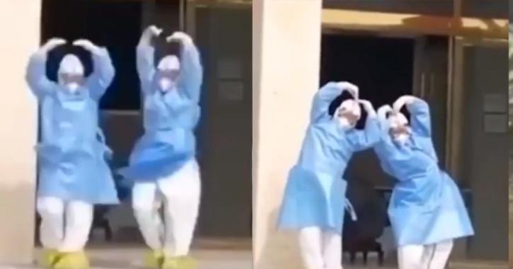 To Celebrate Coronavirus Patient Recovery, Two Chinese Doctors Dance ...