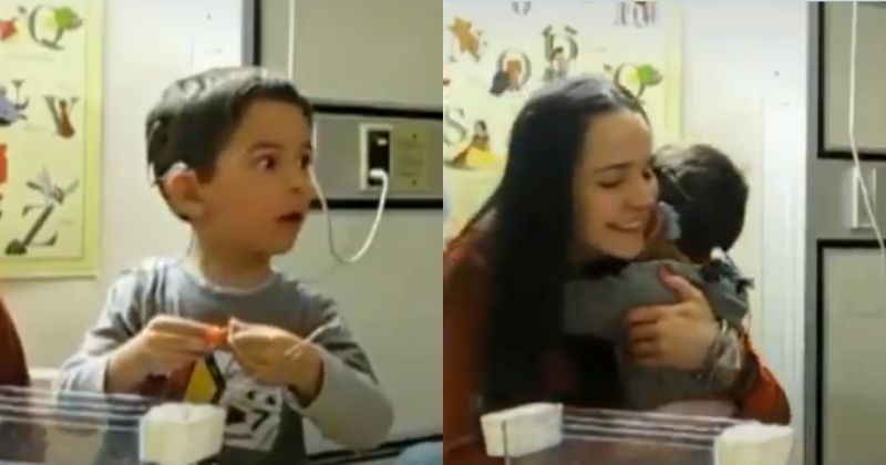 The Purest Thing Ever: Boy Gives Mom A Tight Hug After Being Able To ...