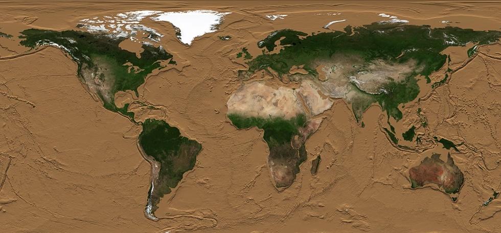 NASA Pic Shows Us What Earth Would Look Like If All Oceans Dried And It ...