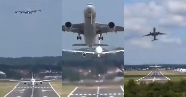 Viral Video: Planes Landing And Taking Off Simultaneously From Same Runway