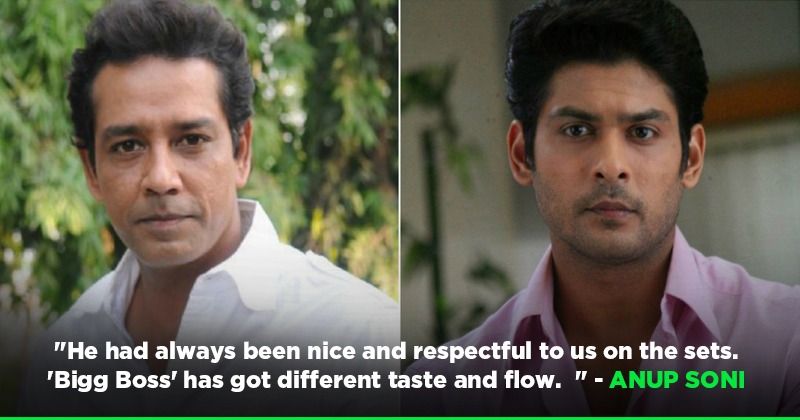 Anup Soni Supports Ex Co-Star Sidharth Shukla, Says He Never Misbehaved ...