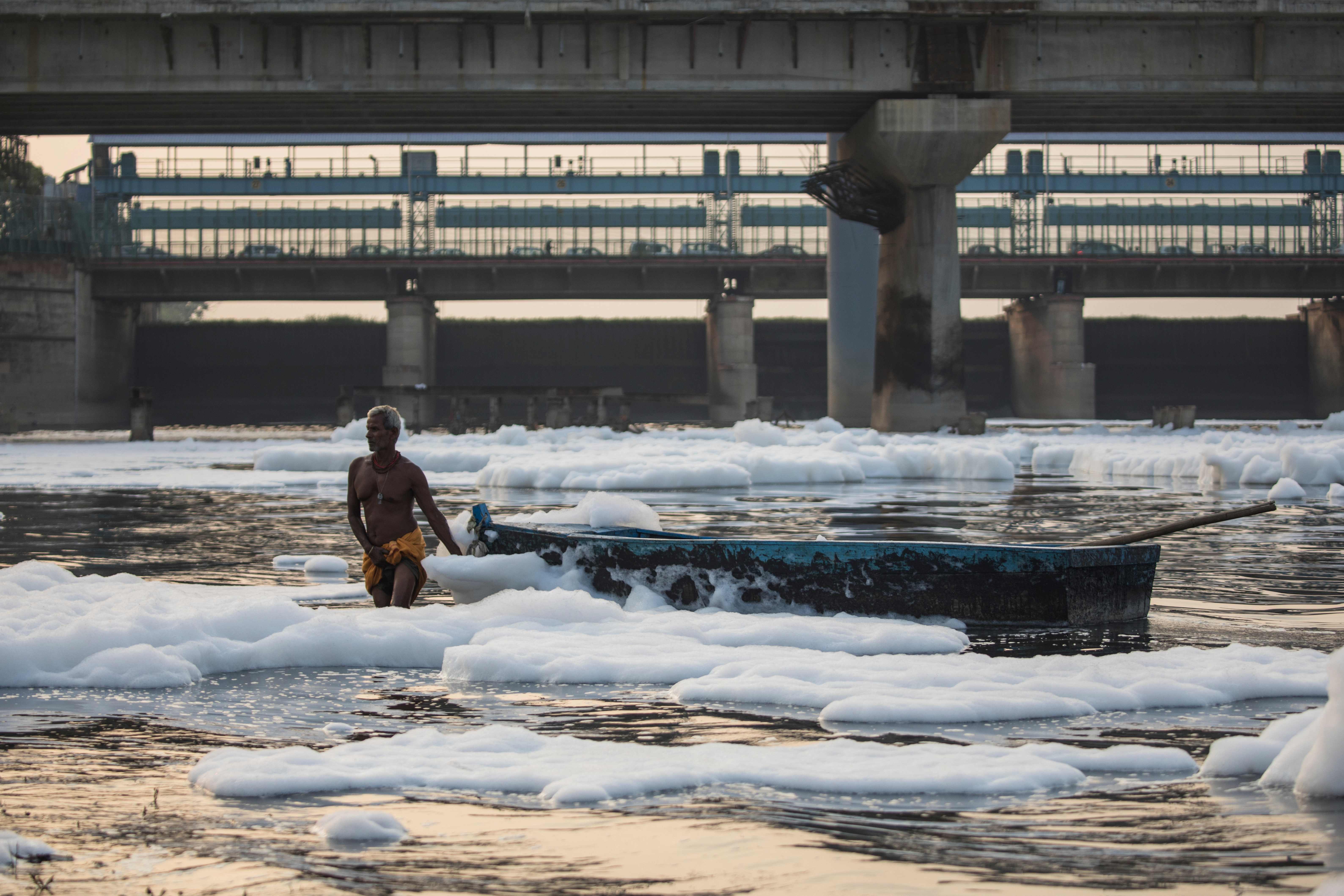 And Just Like That, Toxic Foam Is Back In River Yamuna, Thanks To A ...