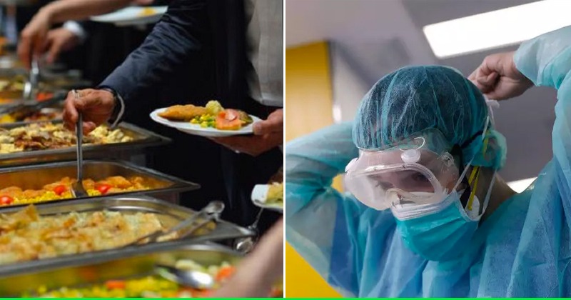 New Normal! Waiters Wearing PPE Kits Serve Dinner To Guests At Wedding ...