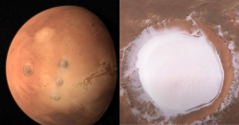 Ice Crater Discovered On Mars