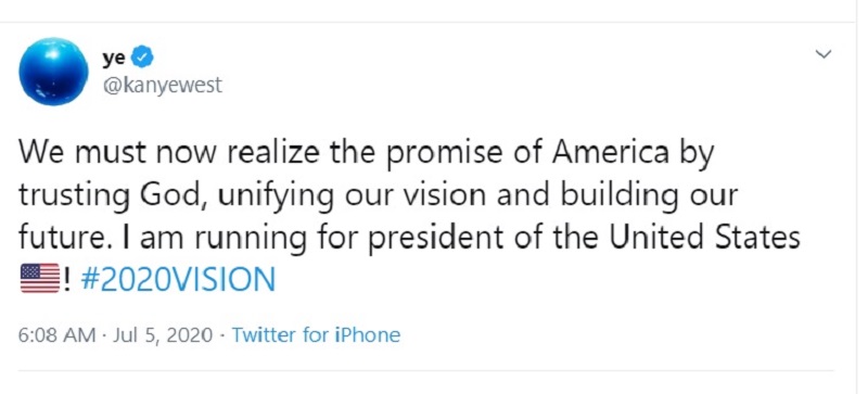 Kanye West Has Elon Musk's Support For US President 2020 Run