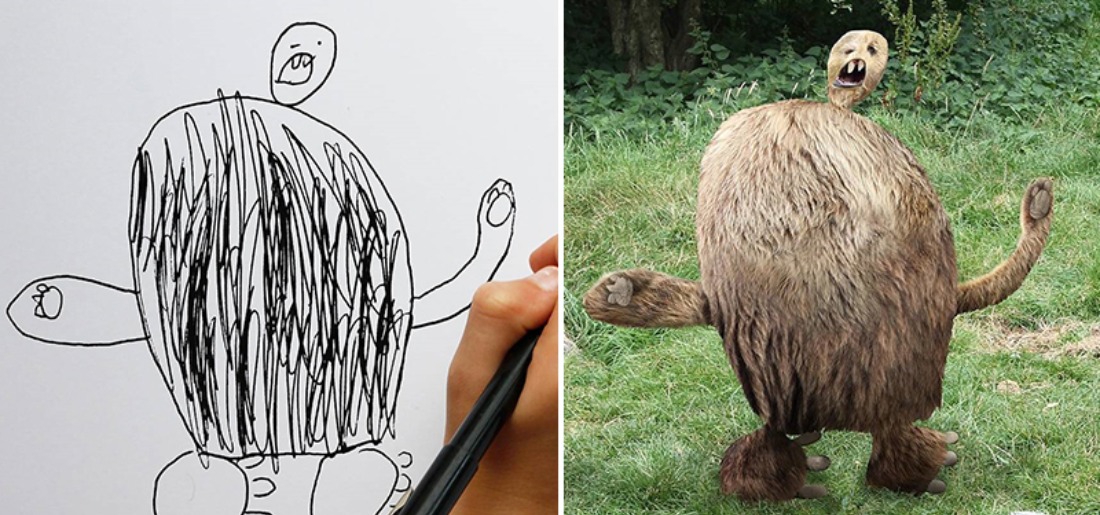Dad Turns His Kids’ Drawings Into Reality