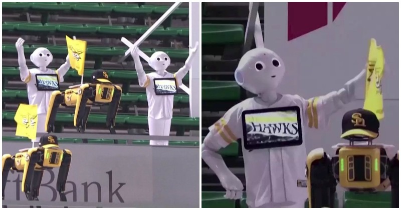 In Absence Of Fans, Japanese Baseball Team Uses Dancing Robots As ...